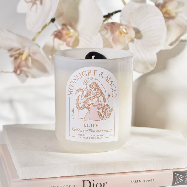 Lilith Divine Feminine Candle – moonlightandmagic.com.au