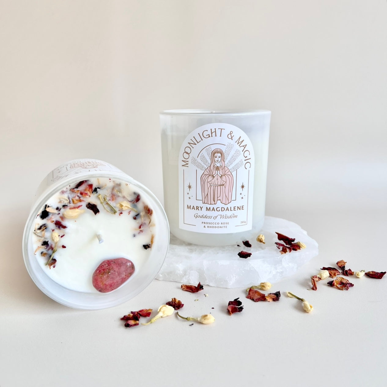 Mary Magdalene Divine Feminine Candle – moonlightandmagic.com.au