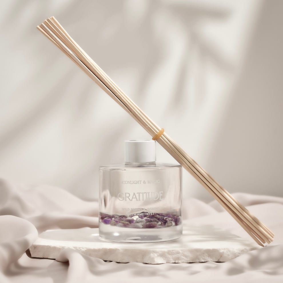 Gratitude Crystal Reed Diffuser – moonlightandmagic.com.au